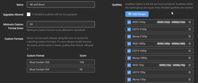 Custom Formats to filter out rar files in Radarr and Sonarr - NotPosted